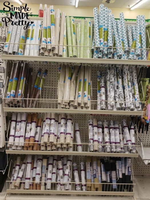 Dollar Store Hack Peel and Stick Wallpaper - Simple Made Pretty