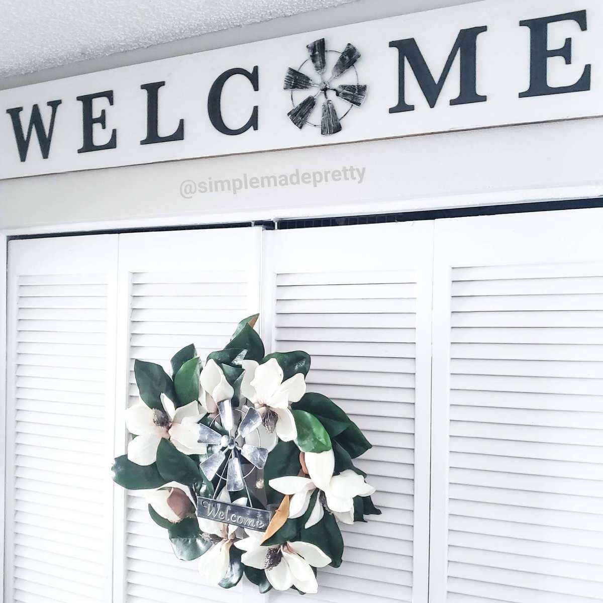 DIY Dollar Tree Windmill Welcome Sign - Simple Made Pretty (2026)