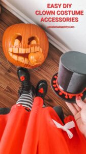 30+ Red Dress Halloween Costume Ideas - Cute Clown Costume Dollar Store ...