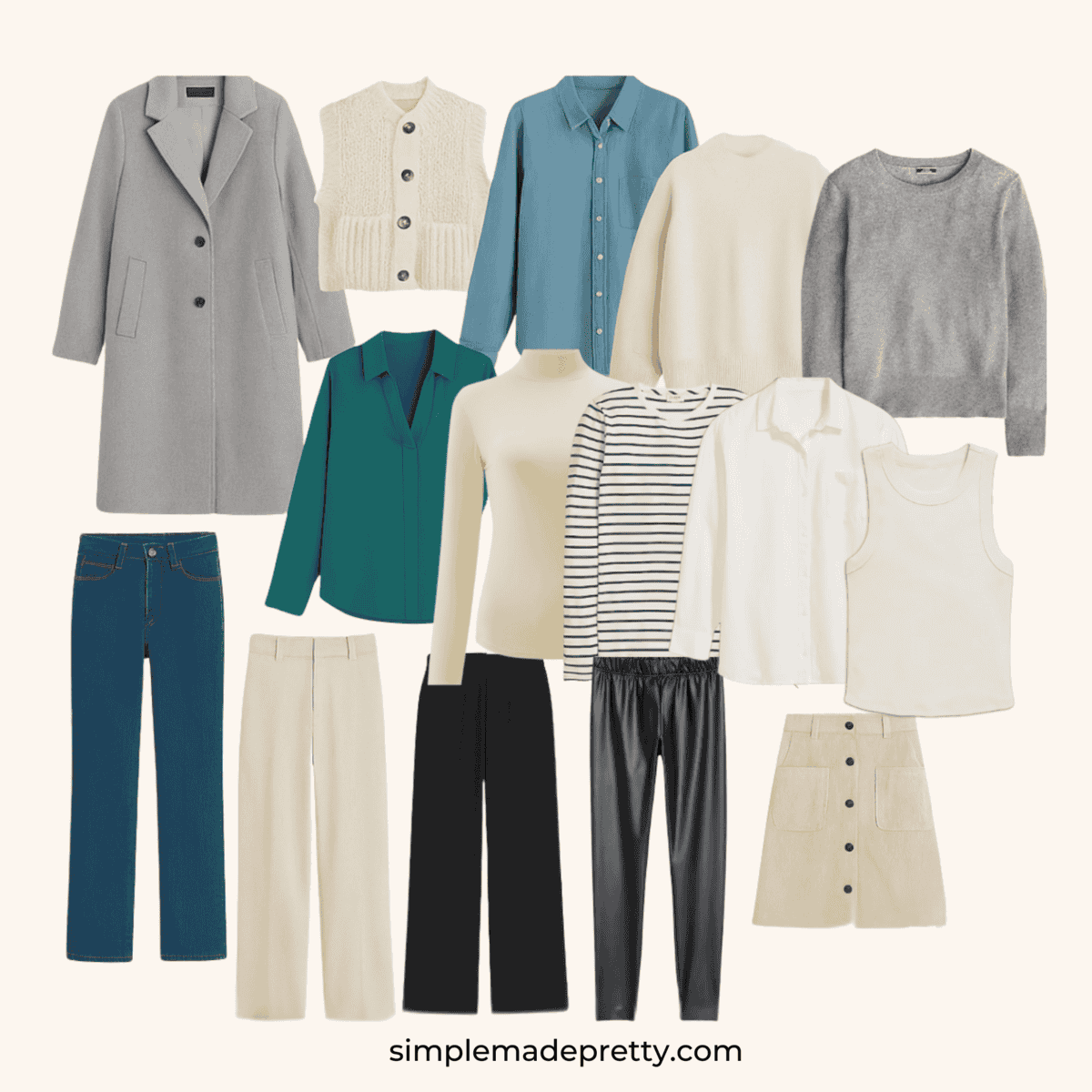 Winter Capsule Wardrobe: 25 Outfits with Just a Few Essentials - Simple ...